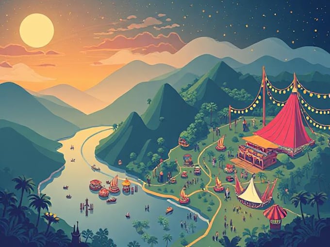 Create vector map, city map, site map, event map in illustrator by ...