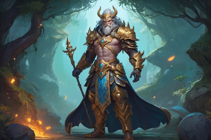 Draw your fantasy character illustration by Bncaims | Fiverr