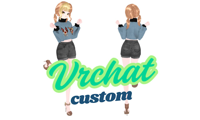 Create 3d character and rigging model vtuber for vroid , vrc by Obimins | Fiverr