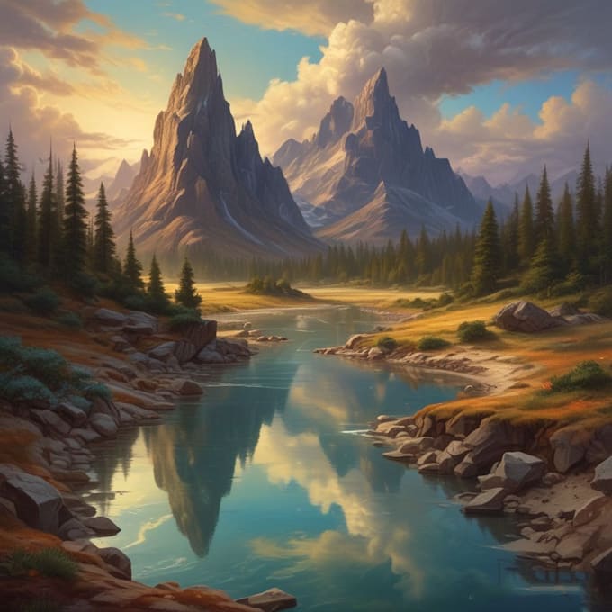 Create concept art, fantasy landscapes, background scenes by Chuclman ...