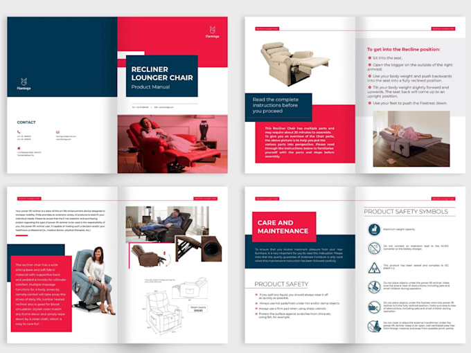 Design user manuals, booklets instructional materials product guides ...