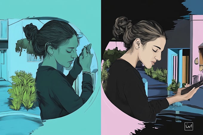 Create hand drawn cartoon illustration by Aitailjoen | Fiverr