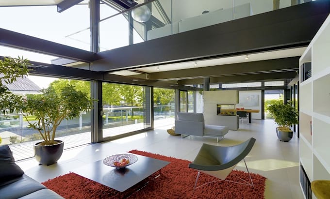 Visualize realistic 3d upscale villa house,revit model, exterior layout ...