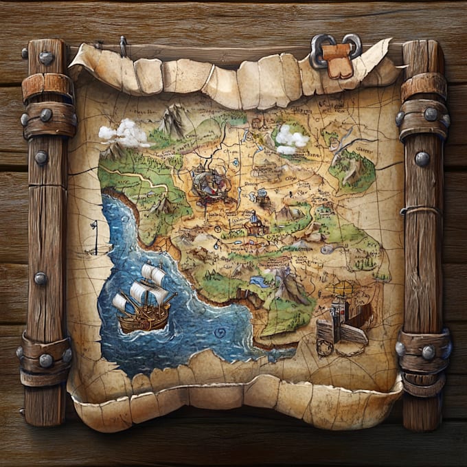 Make a professional fantasy map for you by Kaylagoro | Fiverr