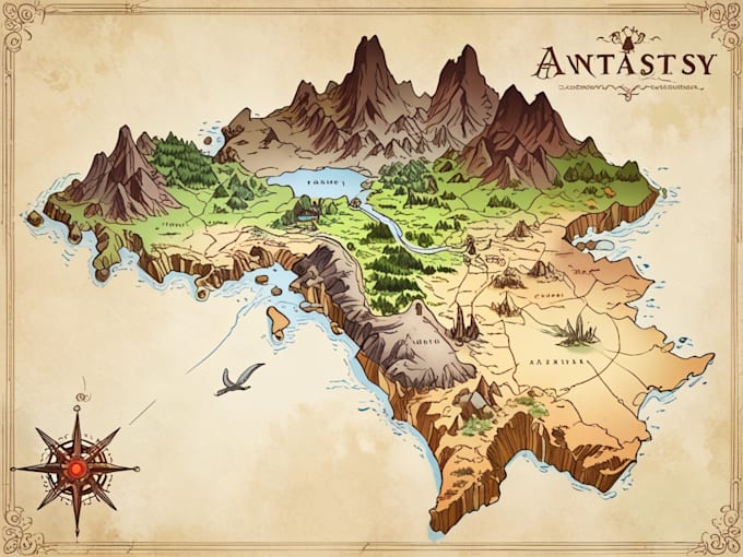 Create a fantasy map that fits your imagination by Ercokkes | Fiverr