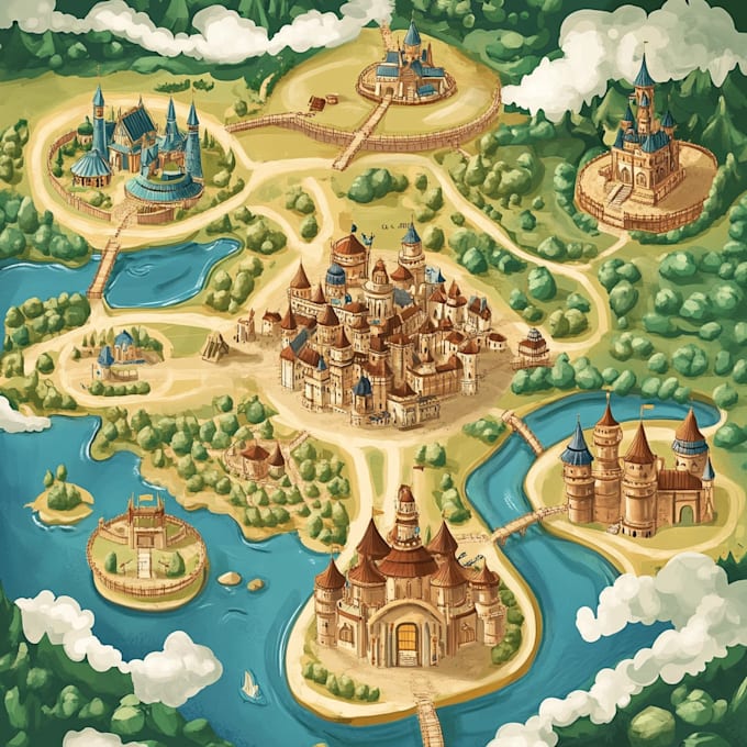 Create a vector maps, festival maps in illustrator by Tiddir | Fiverr