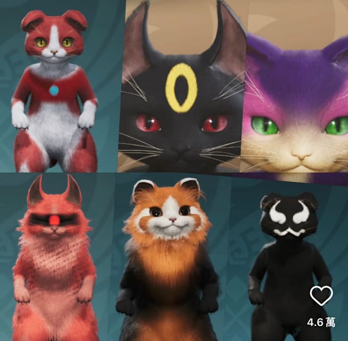 Design the cat for monster hunter wilds by Alva_zh_designs | Fiverr