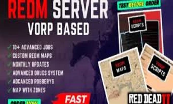 Create full redm server, roleplay redm server game redm scripts with ...