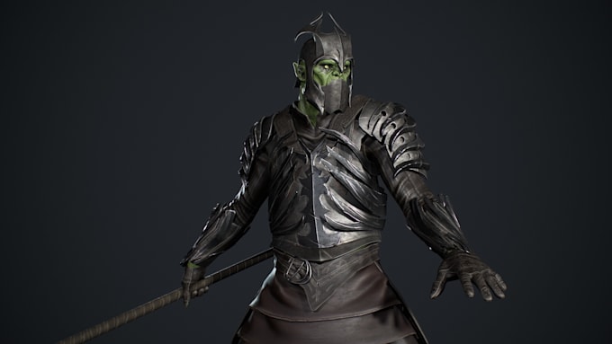 Detailed 3d character, game asset, creature, 4k texture, ue5 control rig, aaa by Biills_bami ...