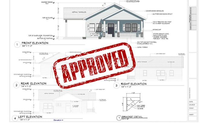 Create blueprints architectural design, house plan mep site plan for ...