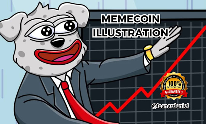 Do memecoin illustration character memecoin logo art meme cartoon ...