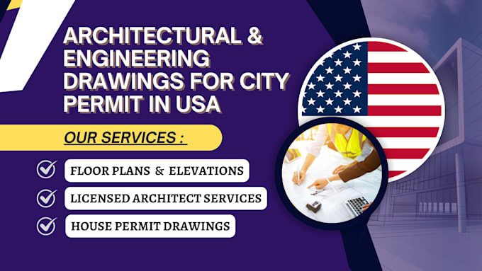 Draw stamp architectural engineer drawings, blueprint,floor plan for ...