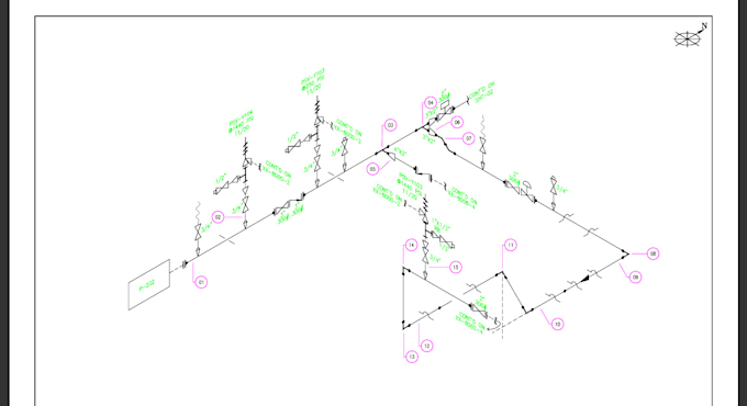 Do 2d piping layout and isometric drawing in autocad by Shankar_34 | Fiverr
