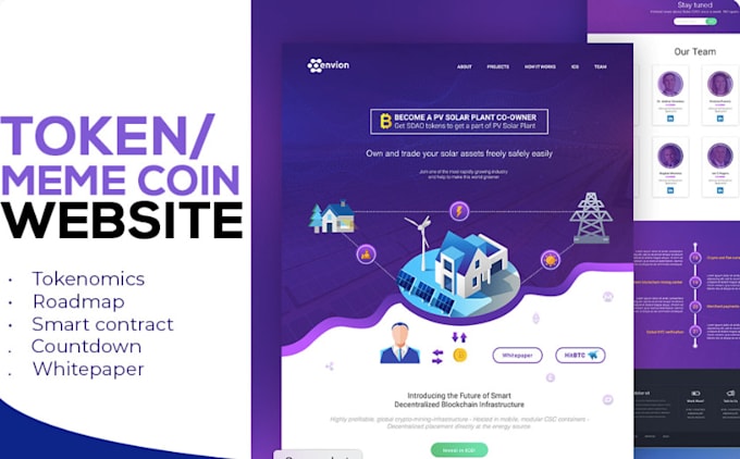 Create token smart contract, frontend in react or nextjs on tvm, evm chain by Defimaestro | Fiverr