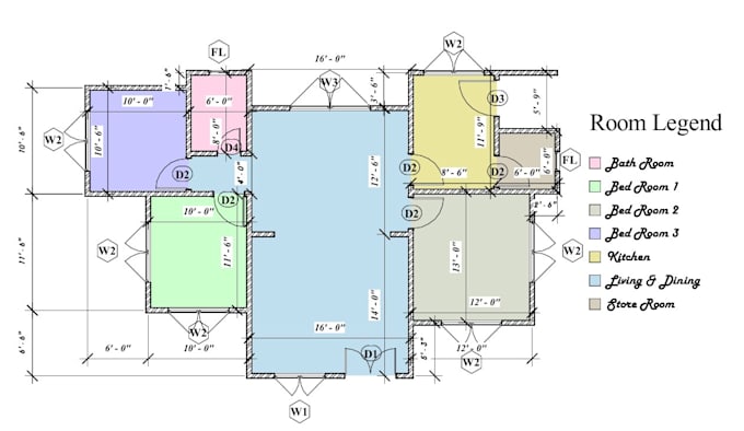 Drafting revit architectural drawings, 3d modeling in revit by ...