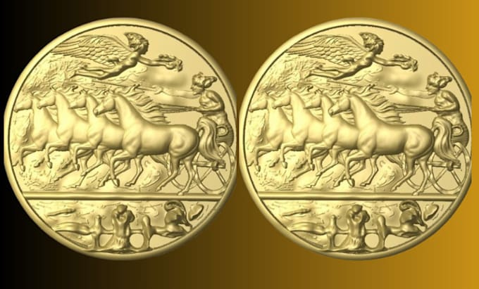 Sculpt 3d coin model, 3d spinning logo, 3d printing, coin design by ...