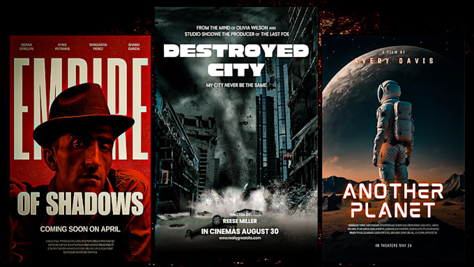 Draw a stunning movie poster and film poster for you by Aseer_talal ...