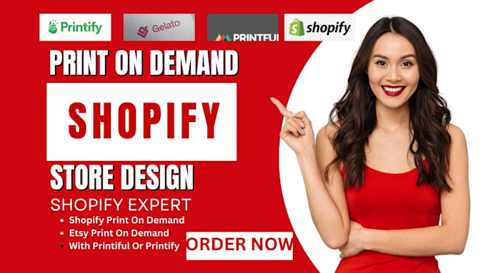 Build shopify print on demand store printful pod setup printify integration etsy by Emma ...