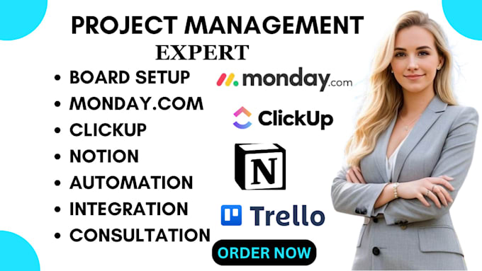 Setup Workflow And Automate Mondaycom Clickup Monday Crm Notion Asana Trello By Sophianora65