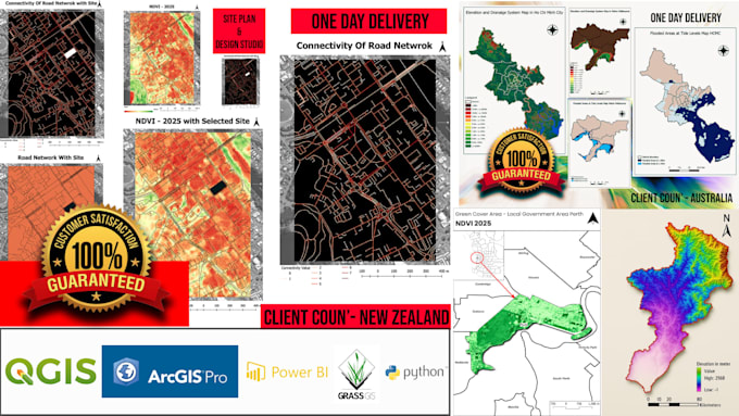 Do spatial analysis gis mapping in qgis arcgis pro by Samith_sanka | Fiverr