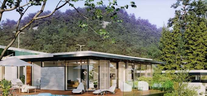 Design 3d skyscraper exterior design, 3d temple, render, 3d castle, cgi ...