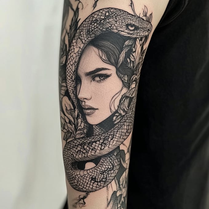 Create custom realistic tattoo design, tattoo sleeve by Arionnahall ...