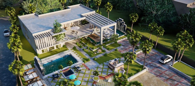 Render architectural site plan,landscape design floor plan 2d and 3d master plan by Britishdj ...