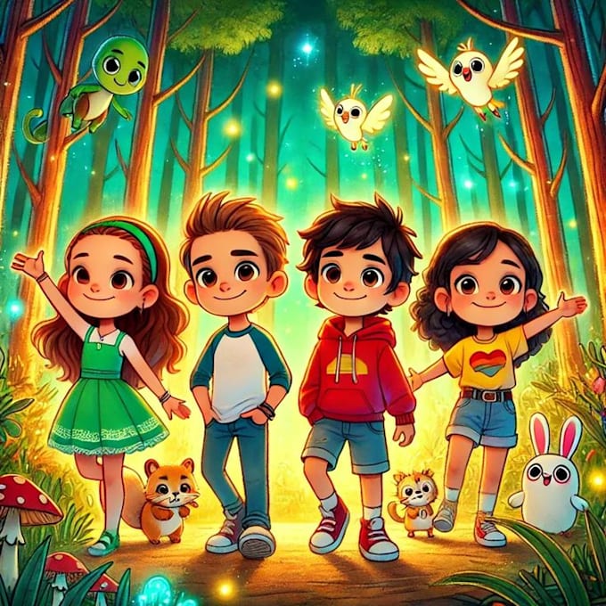 Design cute kids story book illustrations by Austin_roberts0 | Fiverr