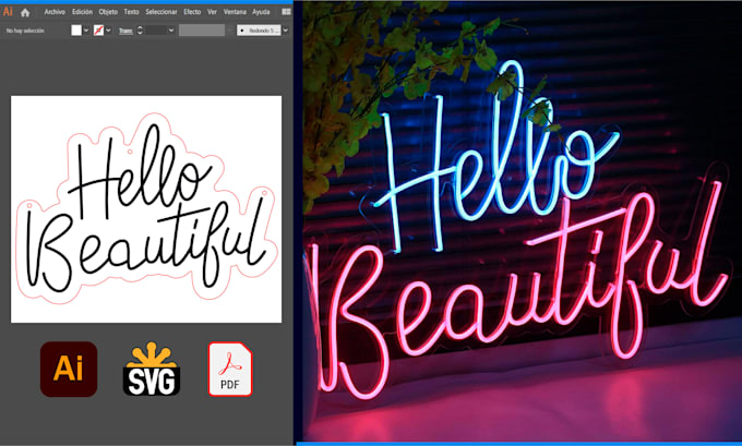 Neon signs and acrylic signs by Alitzel_lopez | Fiverr