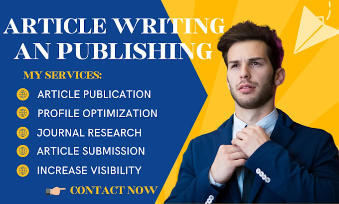 Write and publish article in google scholar peer reviewed indexed ...