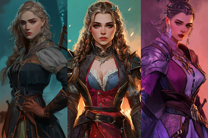 Draw cool dnd character and fantasy concept art for you by Abebikemoer ...