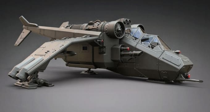 Custom 3d alien spaceship, cruiser, cargo ship, modular ship, for 3d ...