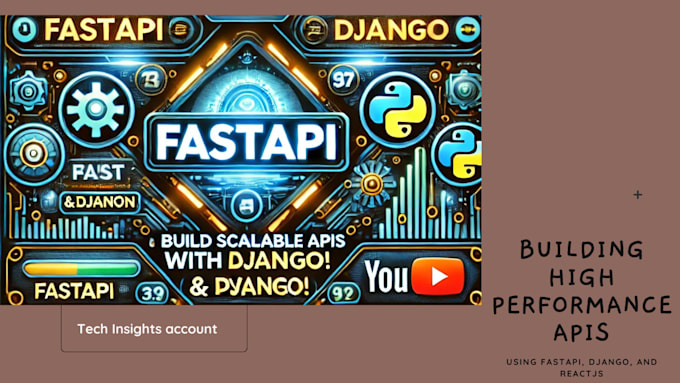 Develop high performance apis using fastapi, django rest framework, and reactjs by Penny_tech22 ...