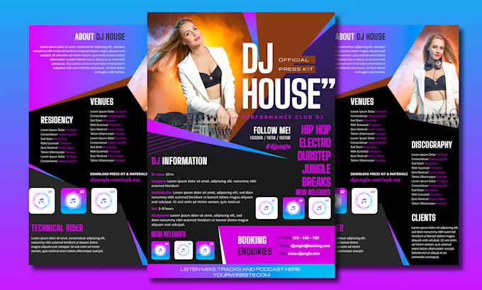 Design one sheet, press kit, media kit, epk by Mohuaaktermim24 | Fiverr