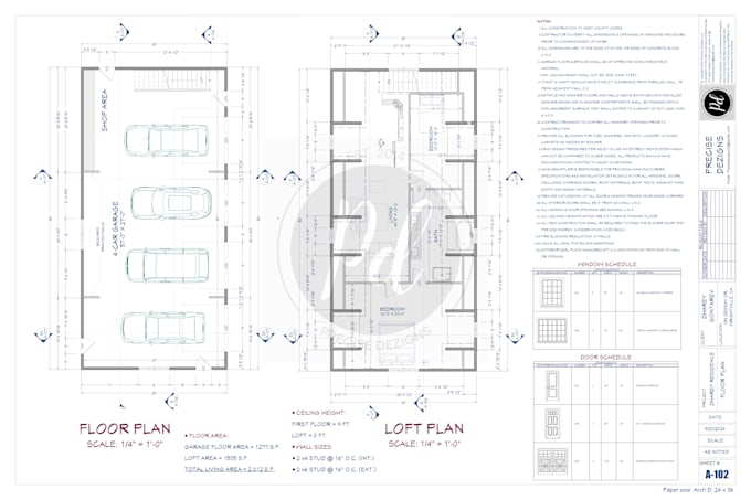 Design garage, adu, jadu, shed design for permit approval by Precise ...
