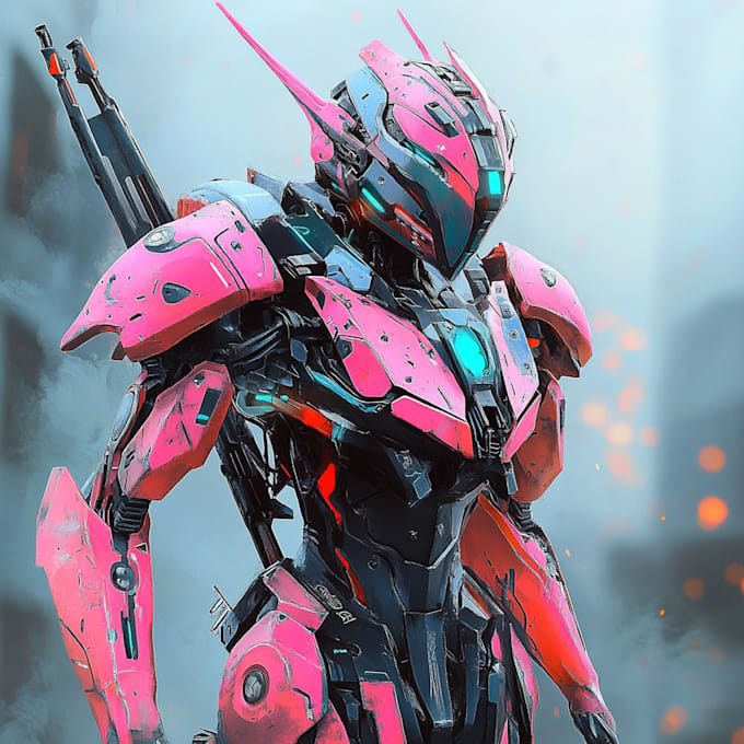 Design mecha robot character sheet design by Tegirziz | Fiverr