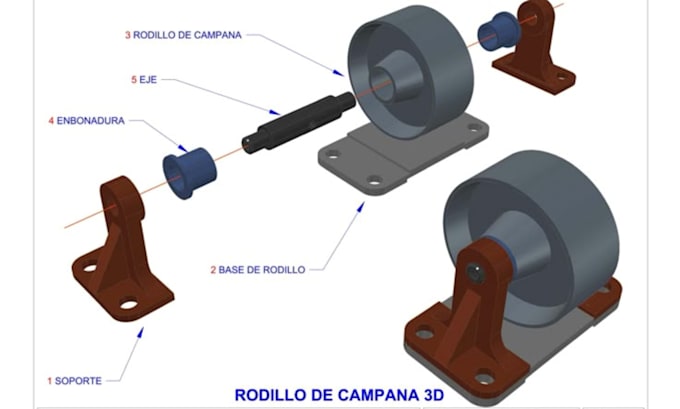 2d 3d cad modellering, technische tekeningen op solidworks fusion 360 met stl-bestanden