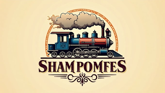 Create a vintage steam locomotive logo design by Georgette_bosco | Fiverr