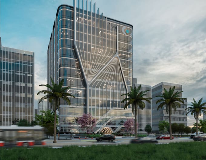 Buildup modern high rise building,commercial building,skyscraper,3d ...