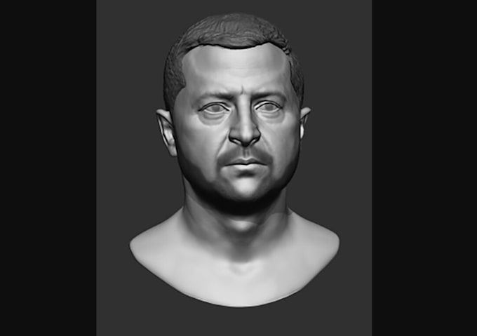 Sculpt realistic character face creature 3d head, model for 3d printing ...