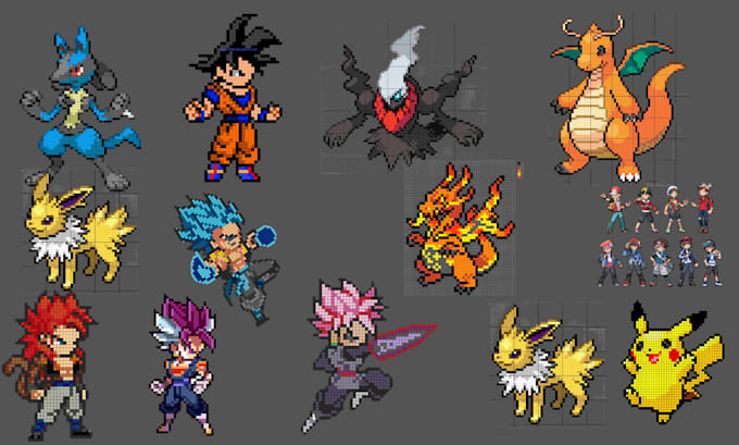 Create custom pokémon pixel art sprites for rom hacks and indie games ...