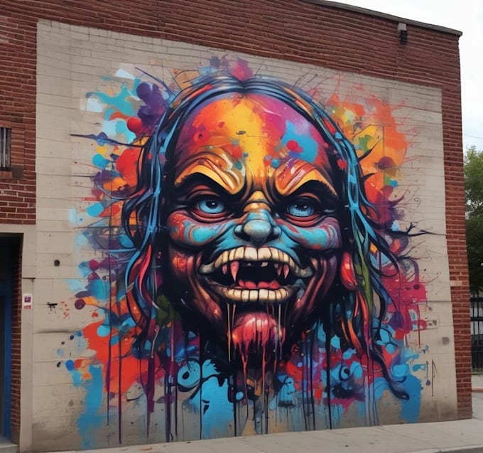 Do illustration expressionism art, graffiti, abstract by Calestrong ...