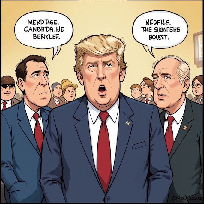 Draw a custom political cartoon for any issue by Rhenjamin | Fiverr