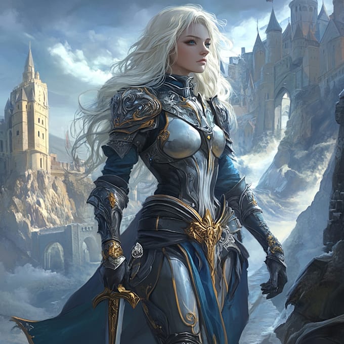 Make a unique fantasy character concept art by Awym78 | Fiverr