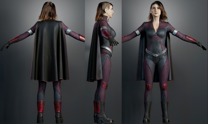 Create a 3d game character with ue5 control rig and unity orc ready ...