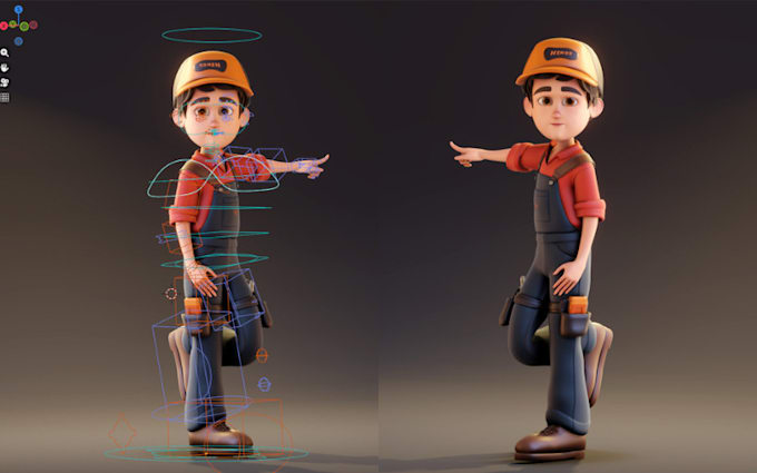 3d character modeling 3d disney pixar style cartoon character 3d maya ...