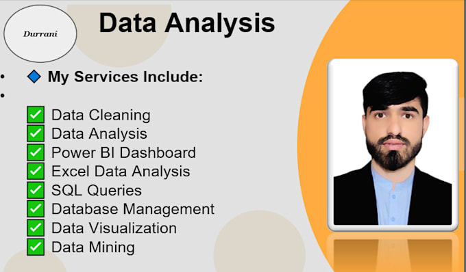 Clean, analyze, and visualize your data using excel, sql, and power bi by Khanwalidurrani | Fiverr
