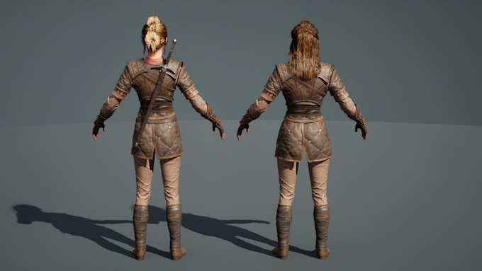 Game ready ue5 character model, uv map, texturing, control rigging, animate by Unreal_engg | Fiverr