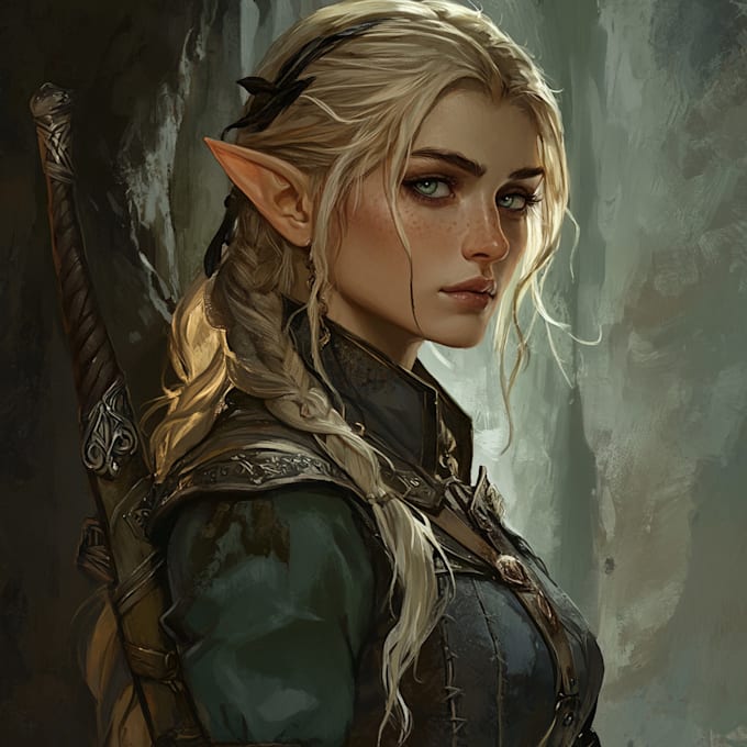 Draw realistic fantasy dnd character and concept art by Edithkelley2 ...