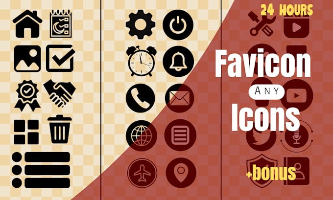 Design modern favicons or app icons in 24 hours by Somandesigner | Fiverr
